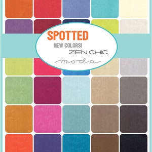 1/2 Yard - Spotted - Garnet - Zen Chic - Moda - Fabric Yardage - 1660 ...