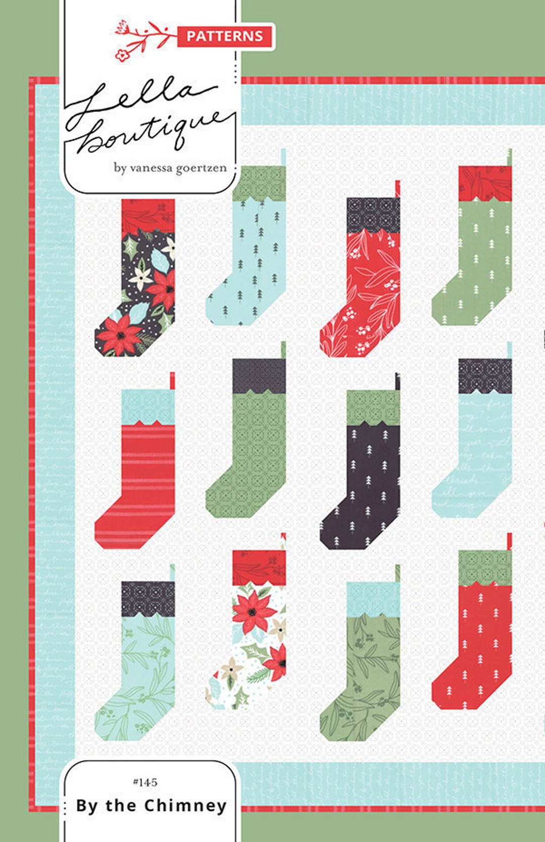 By the Chimney Quilt Pattern - Little Tree - Lella Boutique - Moda - LB ...