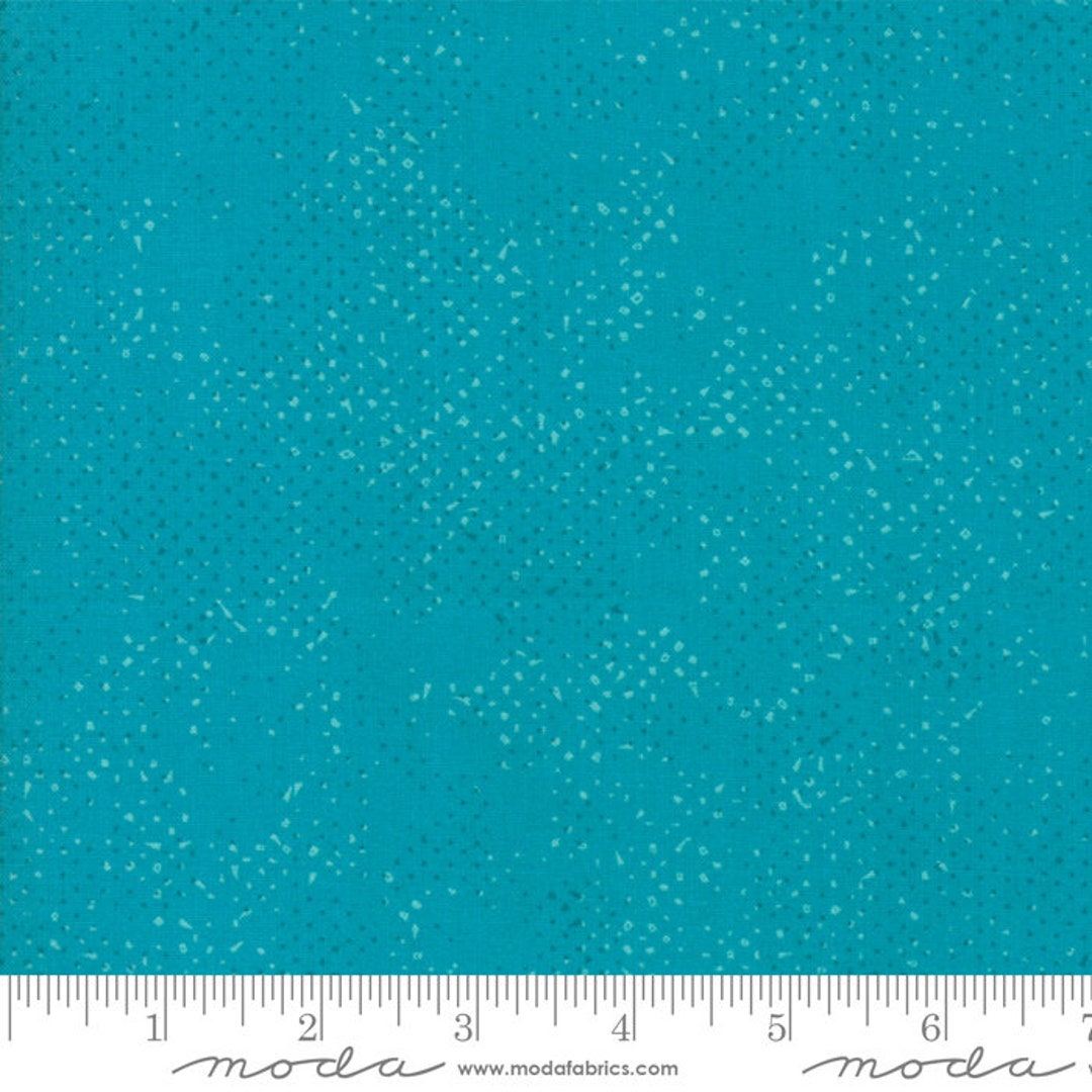 1/2 Yard - Spotted - Turquoise - Zen Chic - Moda - Fabric Yardage ...