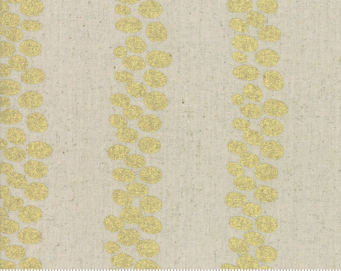 SALE 1/2 Yard Chill Mochi Linen Linen Gold Zen Chic Brigitte Heitland ...