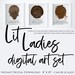 Lit Ladies Ladies From Literature Digital Art Set - Etsy
