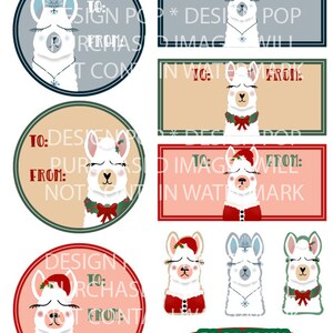 Fa-la-llama Gift Tags & Stickers - Instant Download - Printable - Etsy