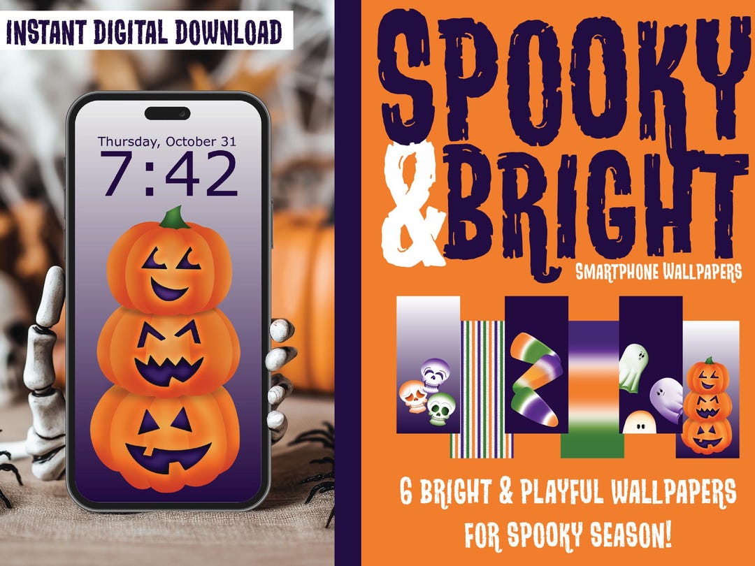 Spooky and Bright Smartphone Wallpapers - Etsy