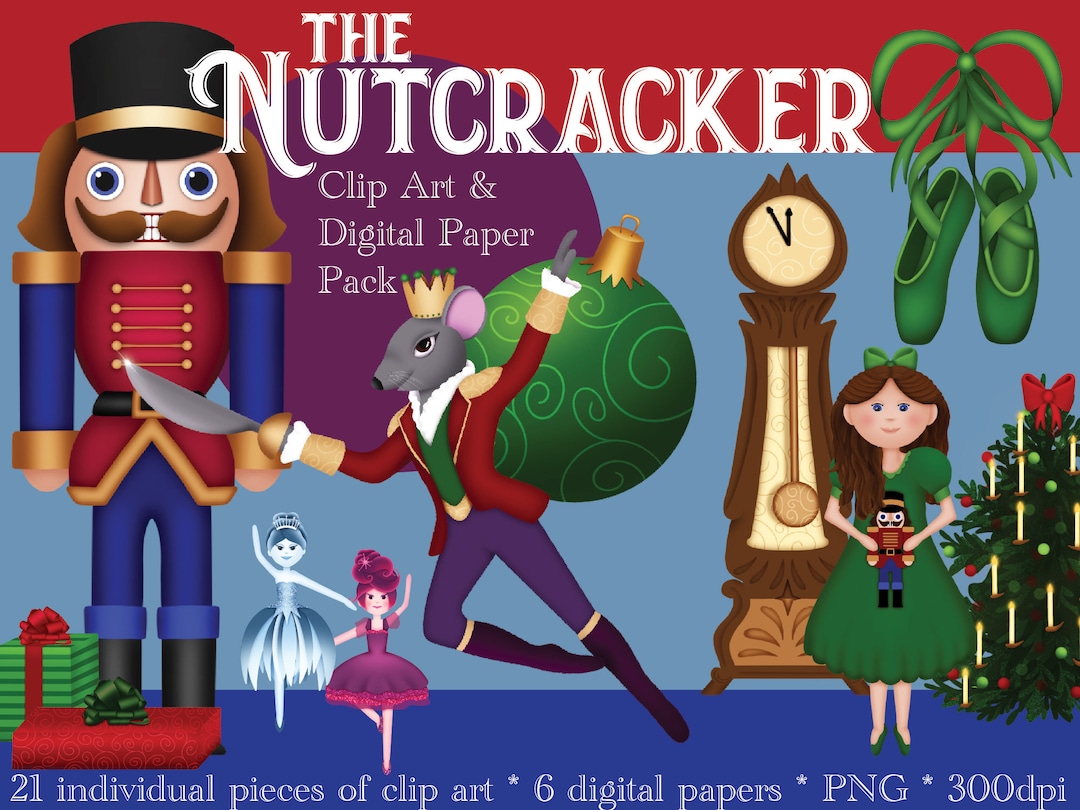 The Nutcracker Ballet - Clip Art & Digital Paper Pack - Etsy