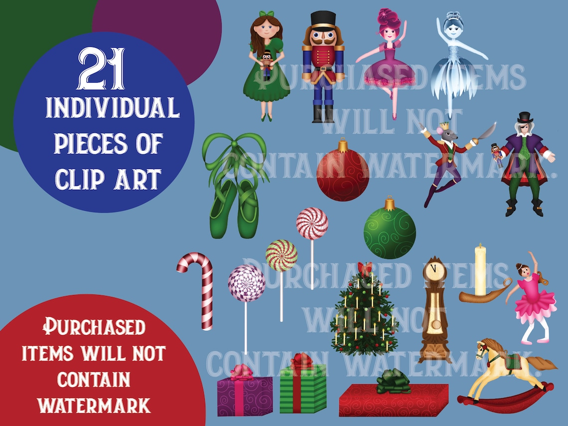 The Nutcracker Ballet - Clip Art & Digital Paper Pack - Etsy