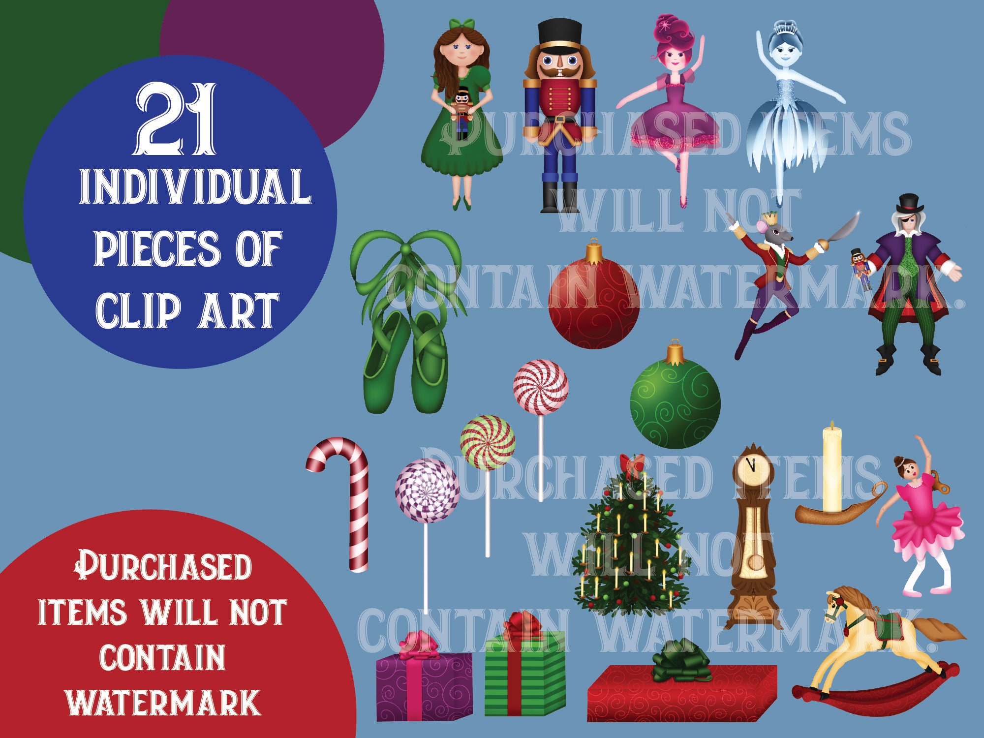 The Nutcracker Ballet - Clip Art & Digital Paper Pack - Etsy