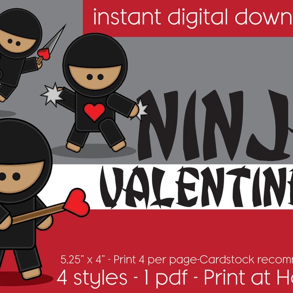 Ninja Valentine - Etsy
