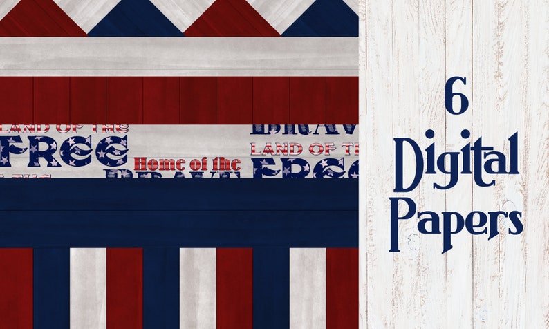 Patriotic SUPER BUNDLE Clip Art & Digital Paper MEGA Pack - Etsy