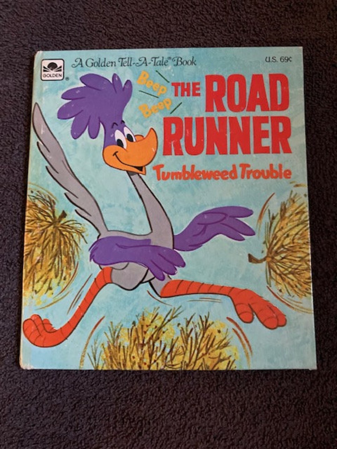 The Road Runner Tumbelweed Trouble, A Golden Tell A Tale Book, 1971 ...