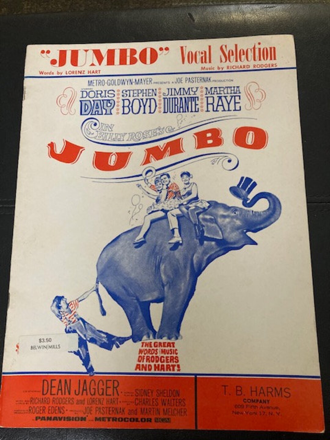 Jumbo - Vocal Selection, 1935, SC, 27 Pages, Good Condition, Music of ...