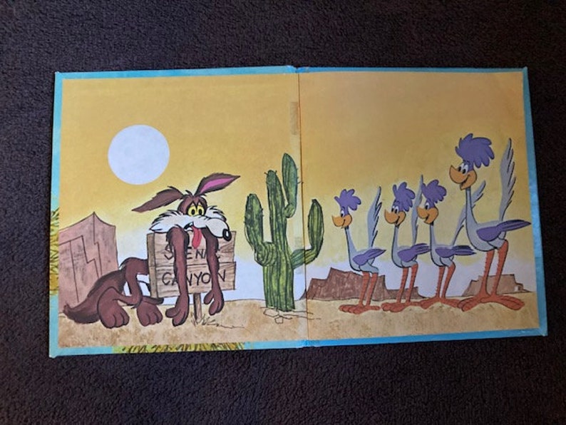 The Road Runner Tumbelweed Trouble, A Golden Tell A Tale Book, 1971 ...