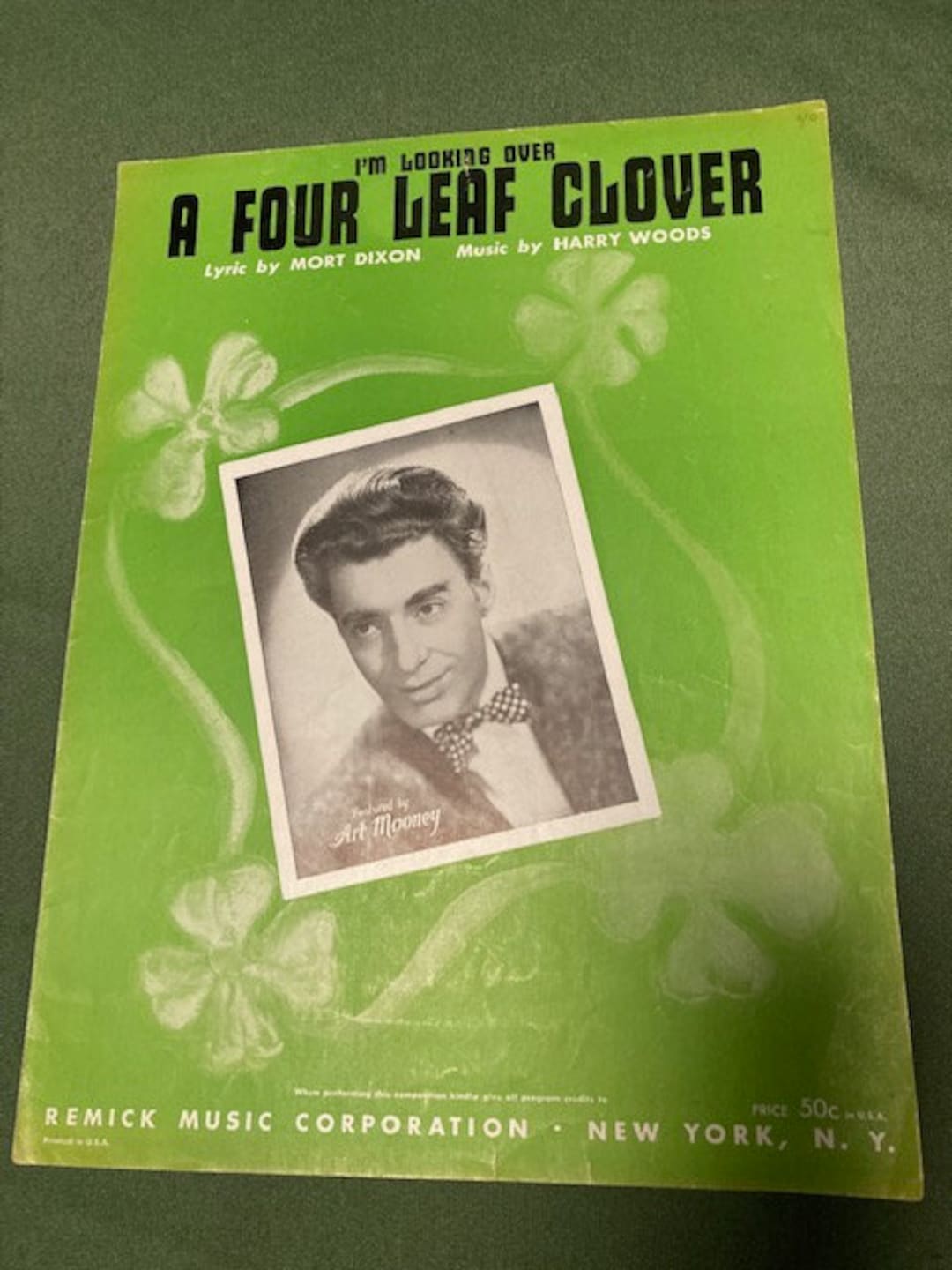 I'm Looking Over a Four Leaf Clover, Featuring Art Mooney, 1927, Fair ...