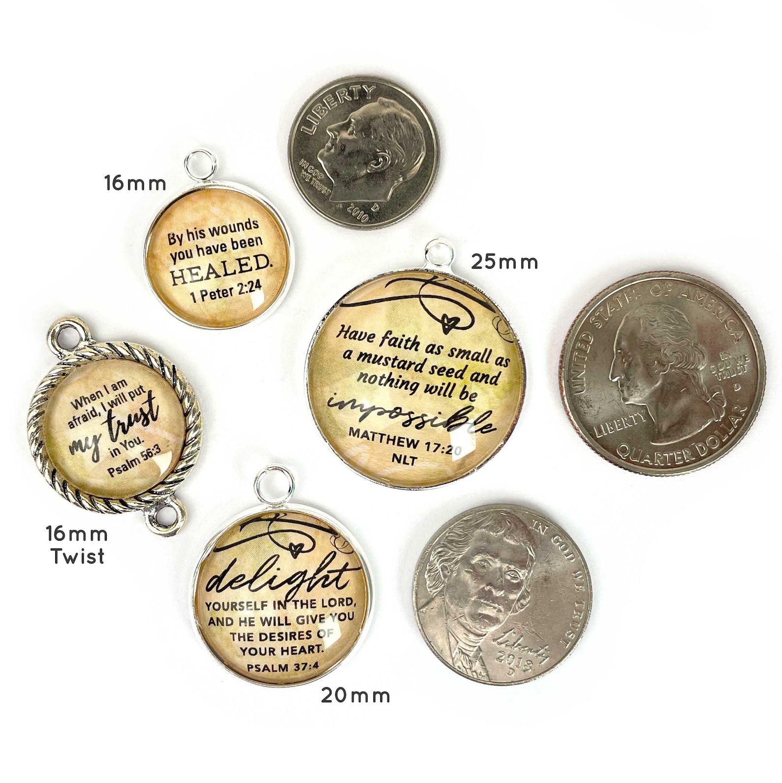 Bulk Assorted Christian and Scripture Charms for Jewelry - Etsy