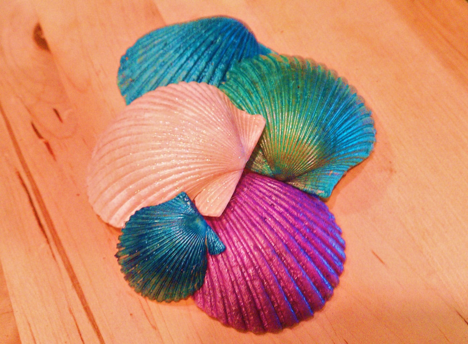 Mermaid Seashell Decoration Favors Set of 10 Shells - Etsy