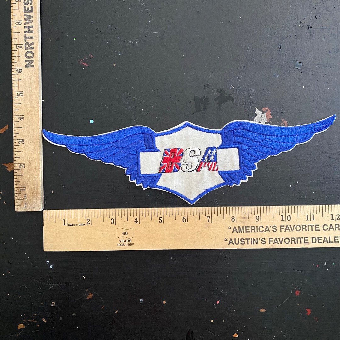 BSA Motorcycles Winged Crest Patch - Etsy