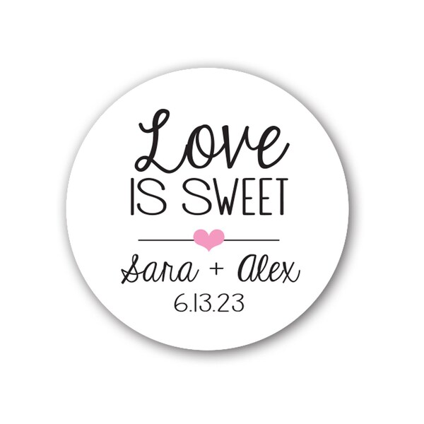 Love is Sweet Labels - Etsy