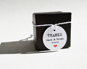 Mini Thank You 1.5 Round Small Label Tags Custom | Etsy