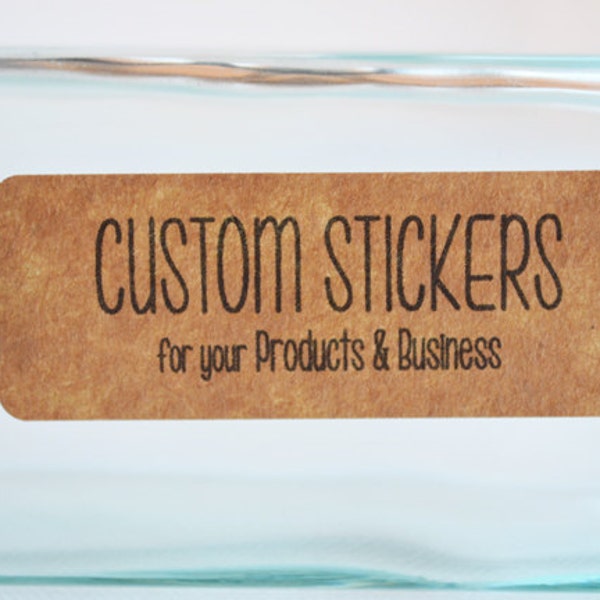 Kraft Stickers - Etsy