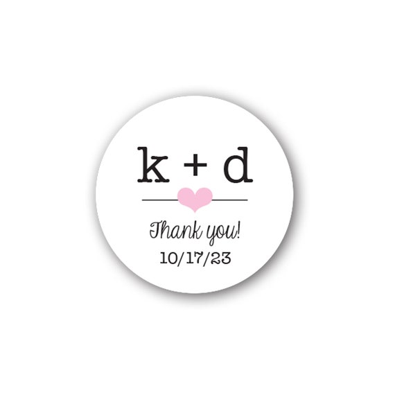 1 Inch Glossy Round Sticker Mini Labels Custom Wedding | Etsy