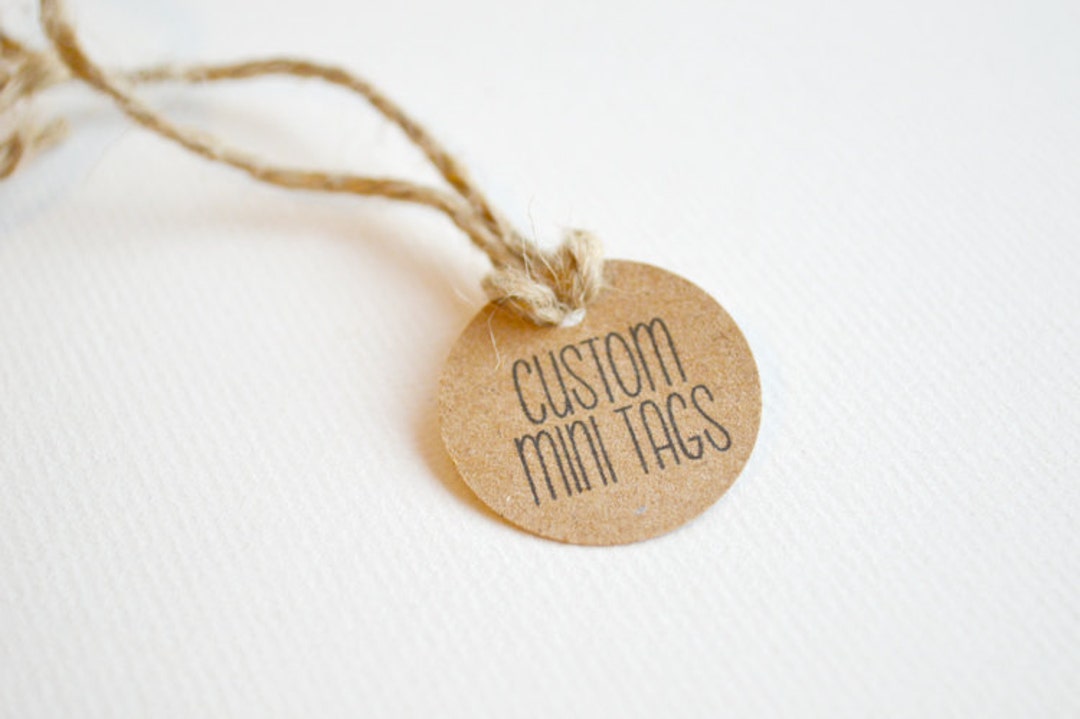Mini 1 Inch or 1.25 Inch Custom Tag - Product and Merchandise Tag ...