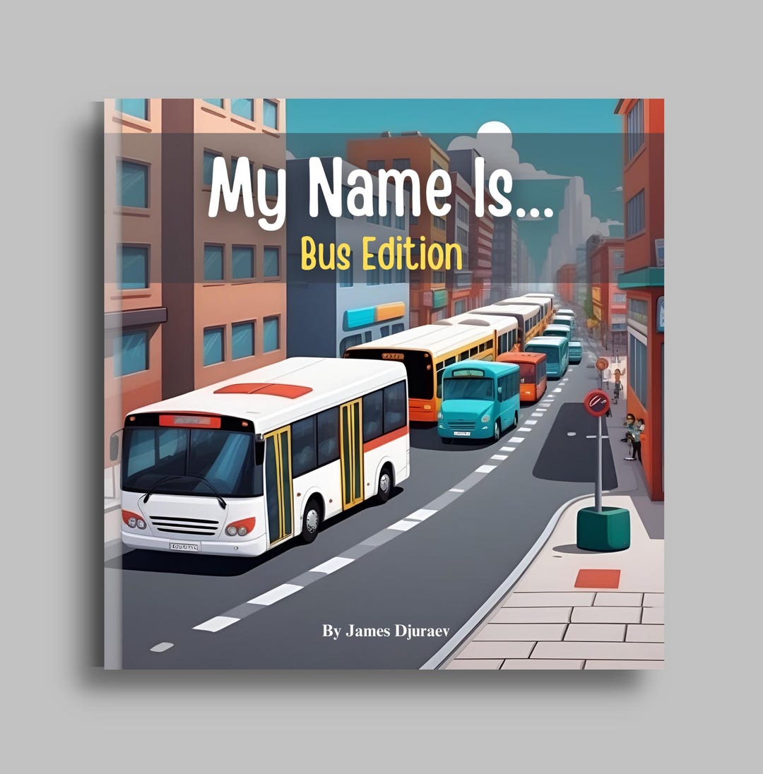 Bus Adventure Book for Kids Ages 2-8 | Learn About School, Transit ...