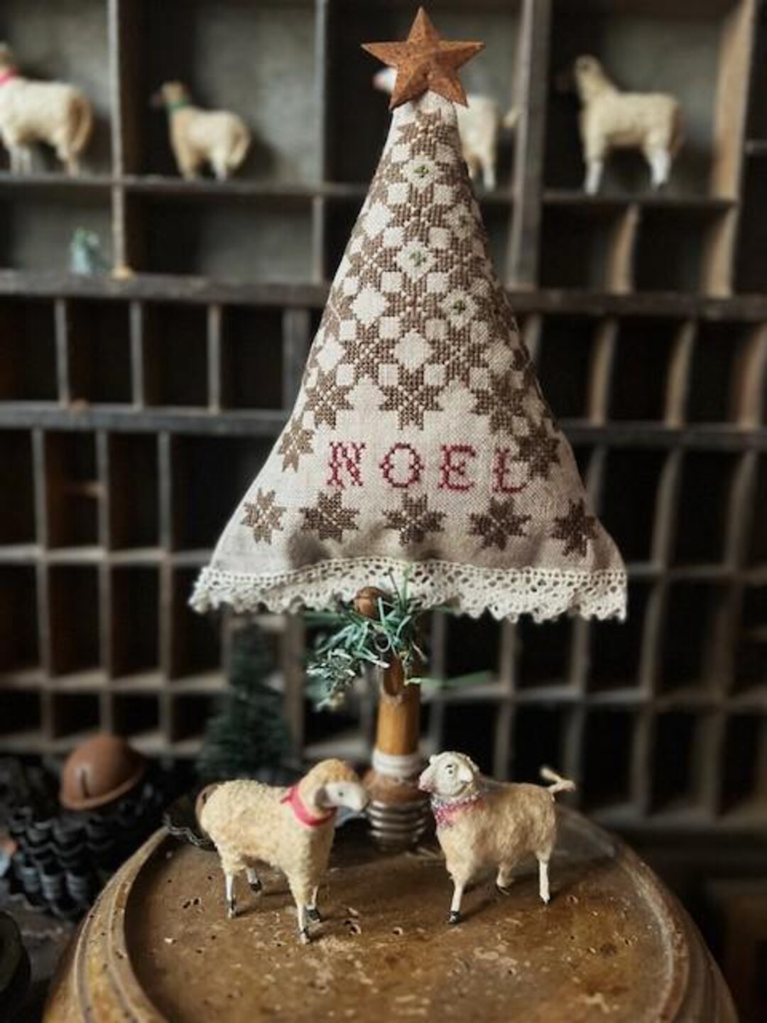 Primitive Christmas Tree Pdf Chart - Etsy