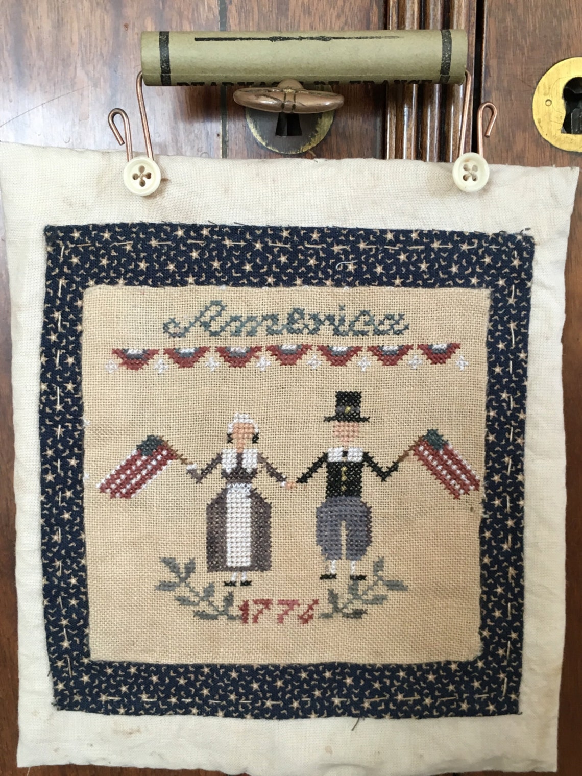 AMERICA 1776 Patriotic Primitive Pattern Pdf - Etsy