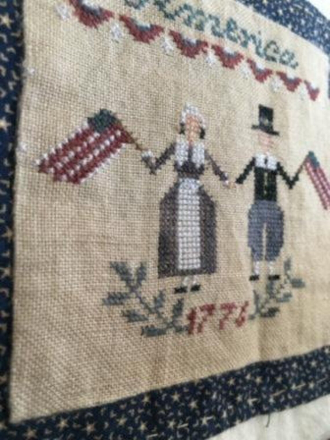 AMERICA 1776 Patriotic Primitive Pattern Pdf - Etsy