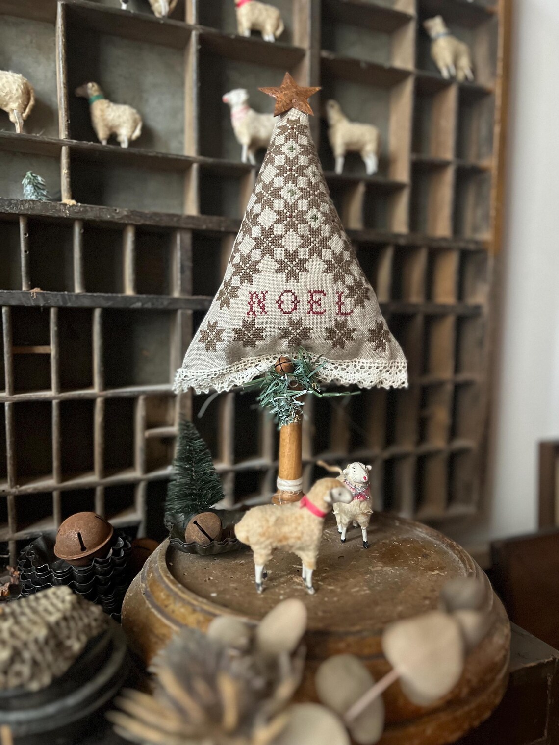Primitive Christmas Tree Pdf Chart - Etsy