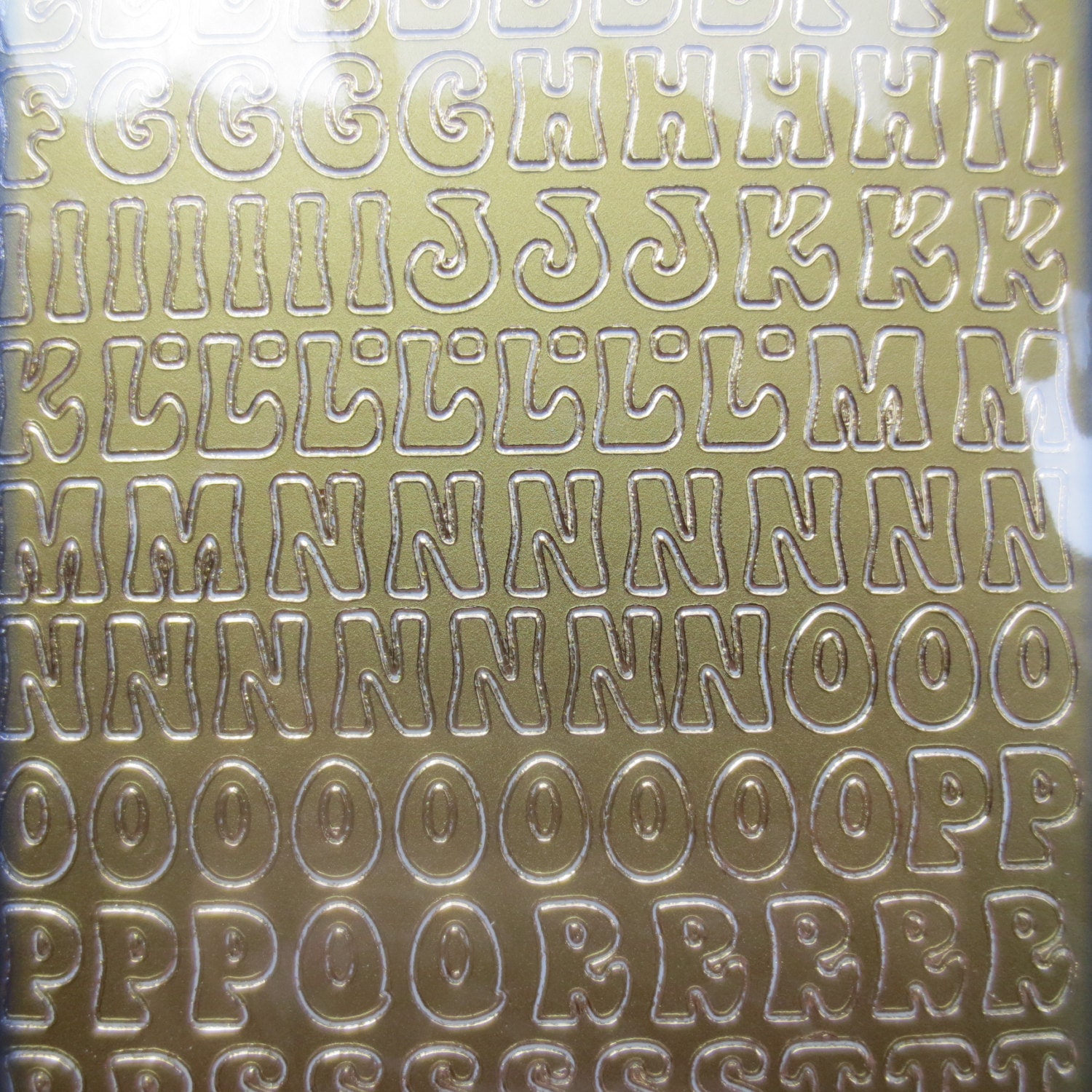 Gold Bubble Style Uppercase Letters Starform Stickers #814gg - Etsy