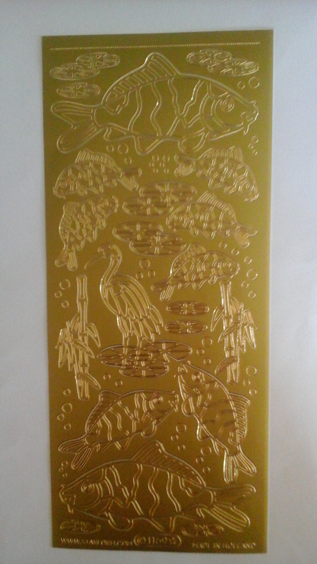 Starform Gold Oriental Fish Stickers 1159gg - Etsy
