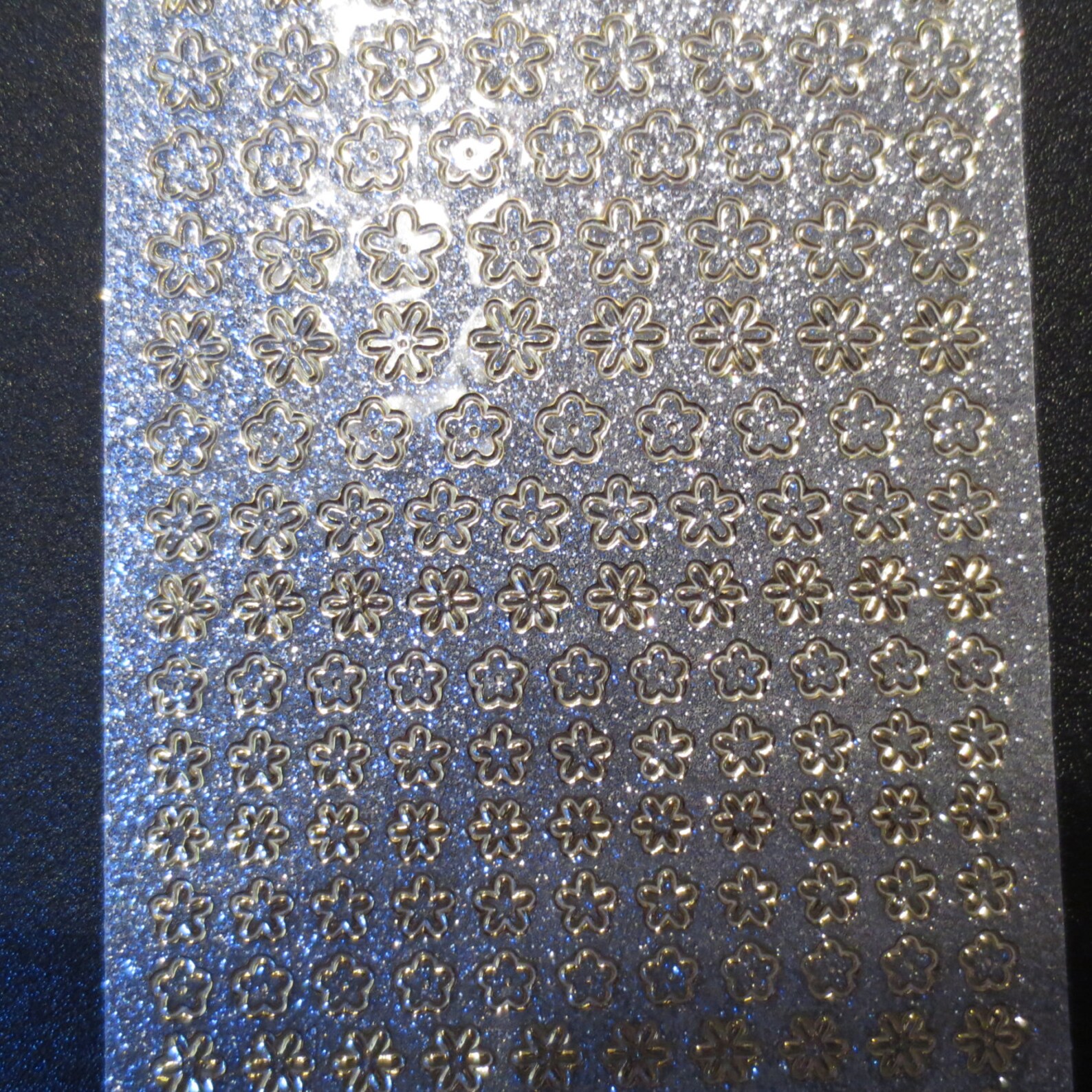 Small Glitter Silver/gold Flower Starform Stickers 7048gsg - Etsy