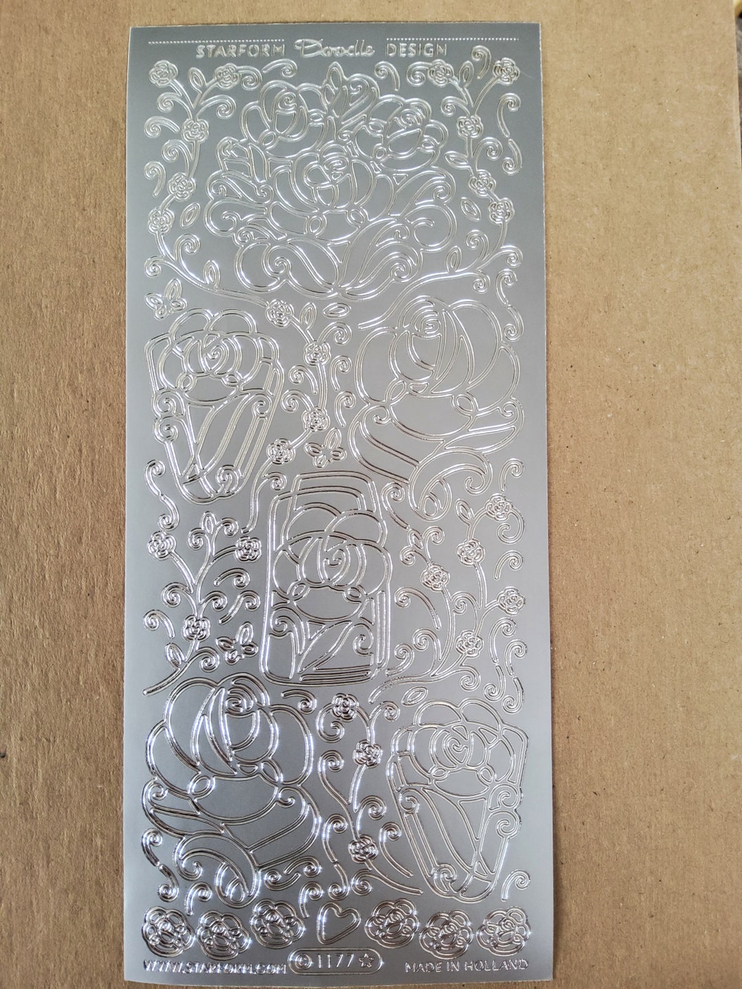 Starform Deco Stickers--doodle Design Roses 1177ss - Etsy