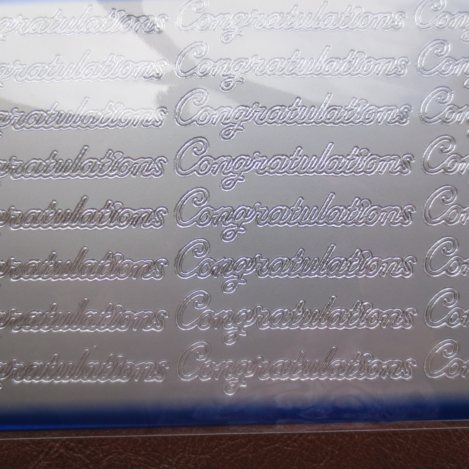 Silver 'congratulations' Starform Stickers 301ss - Etsy