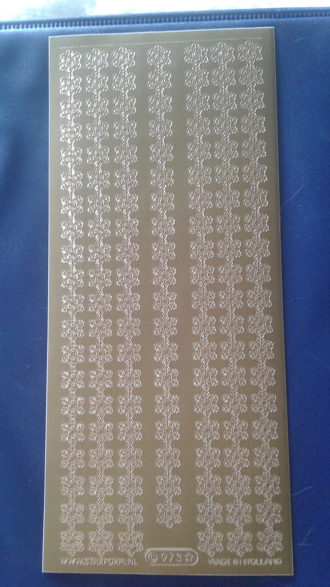 Starform Gold Snowflake Border Stickers 973gg - Etsy