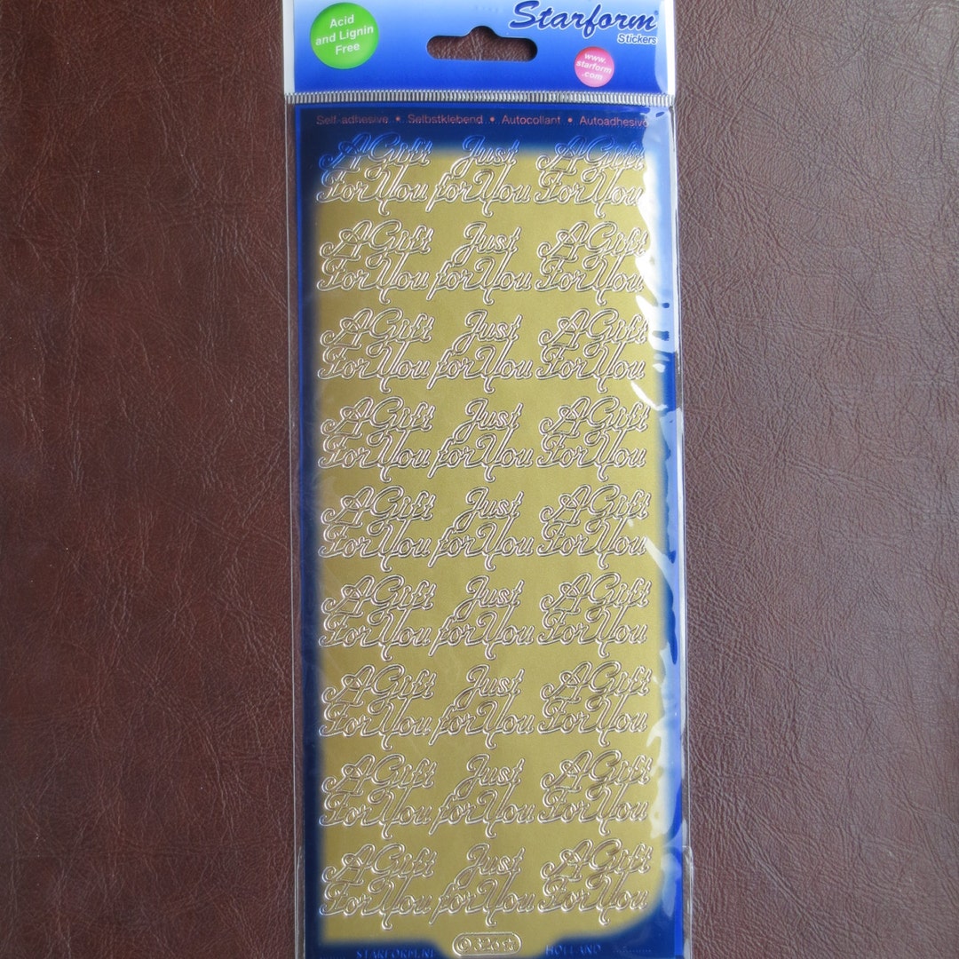 Gold Multiple Saying Starform Stickers #326gg - Etsy