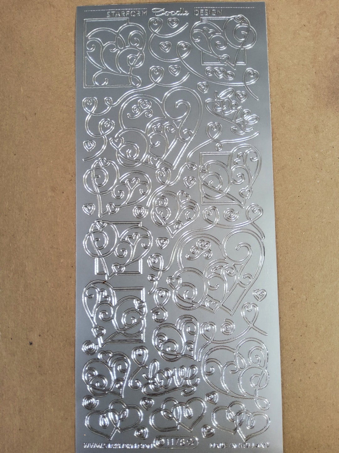 Starform Deco Stickers--doodle Design Hearts 1178ss - Etsy