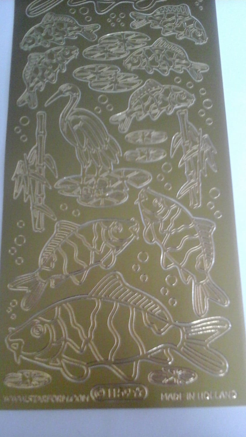 Starform Gold Oriental Fish Stickers 1159gg - Etsy