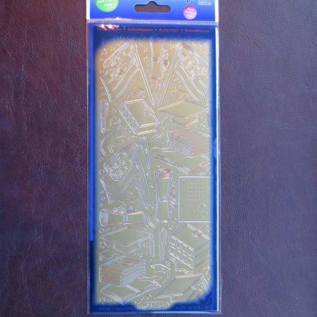 Gold Graduation Style Starform Stickers #125gg - Etsy