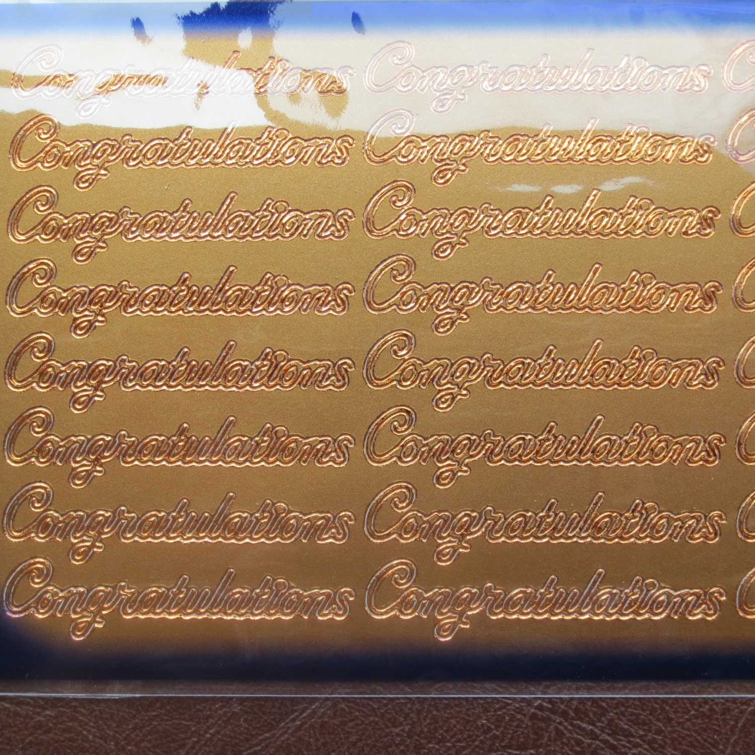 Copper 'congratulations' Starform Stickers #301cc - Etsy