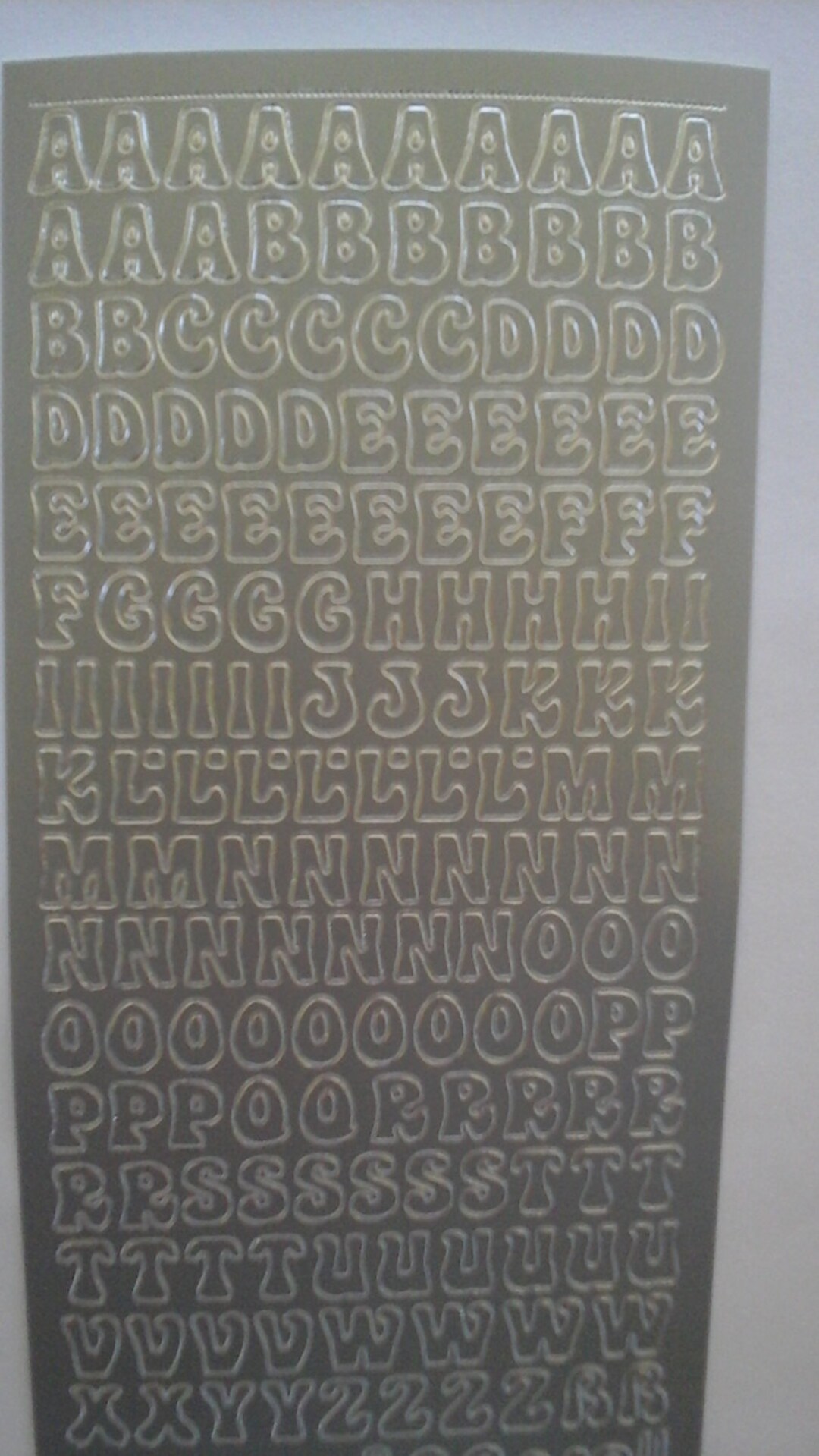 Starform Silver Bubble Letters Stickers 814ss - Etsy