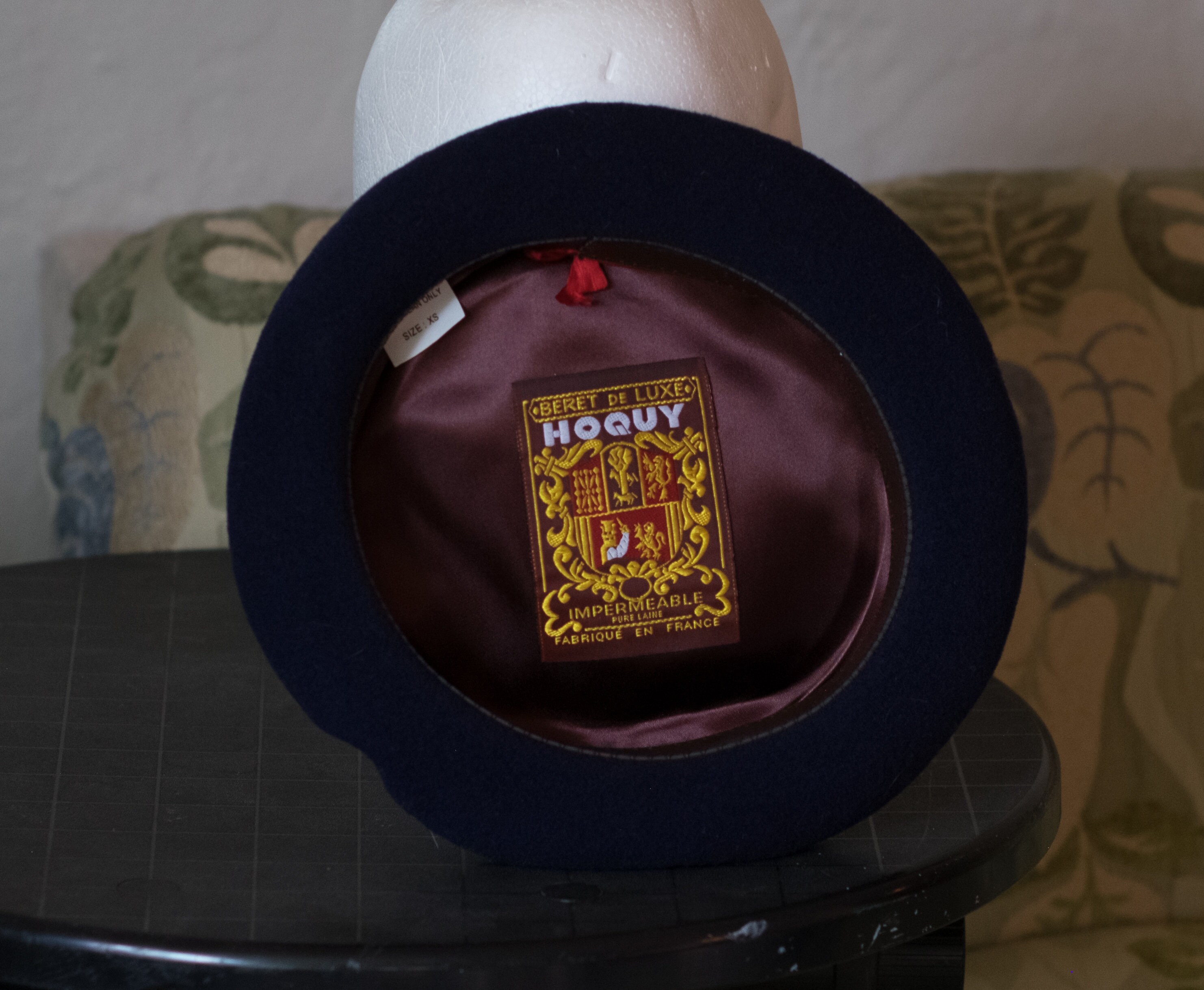 Classic Vintage Deadstock French Blue Beret Hat by Hoquy // Pure Wool ...