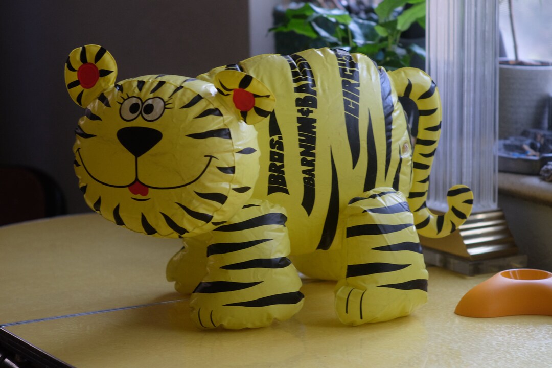 1980s Ringling Bros and Barnum & Bailey Inflatable Tiger Souvenir ...