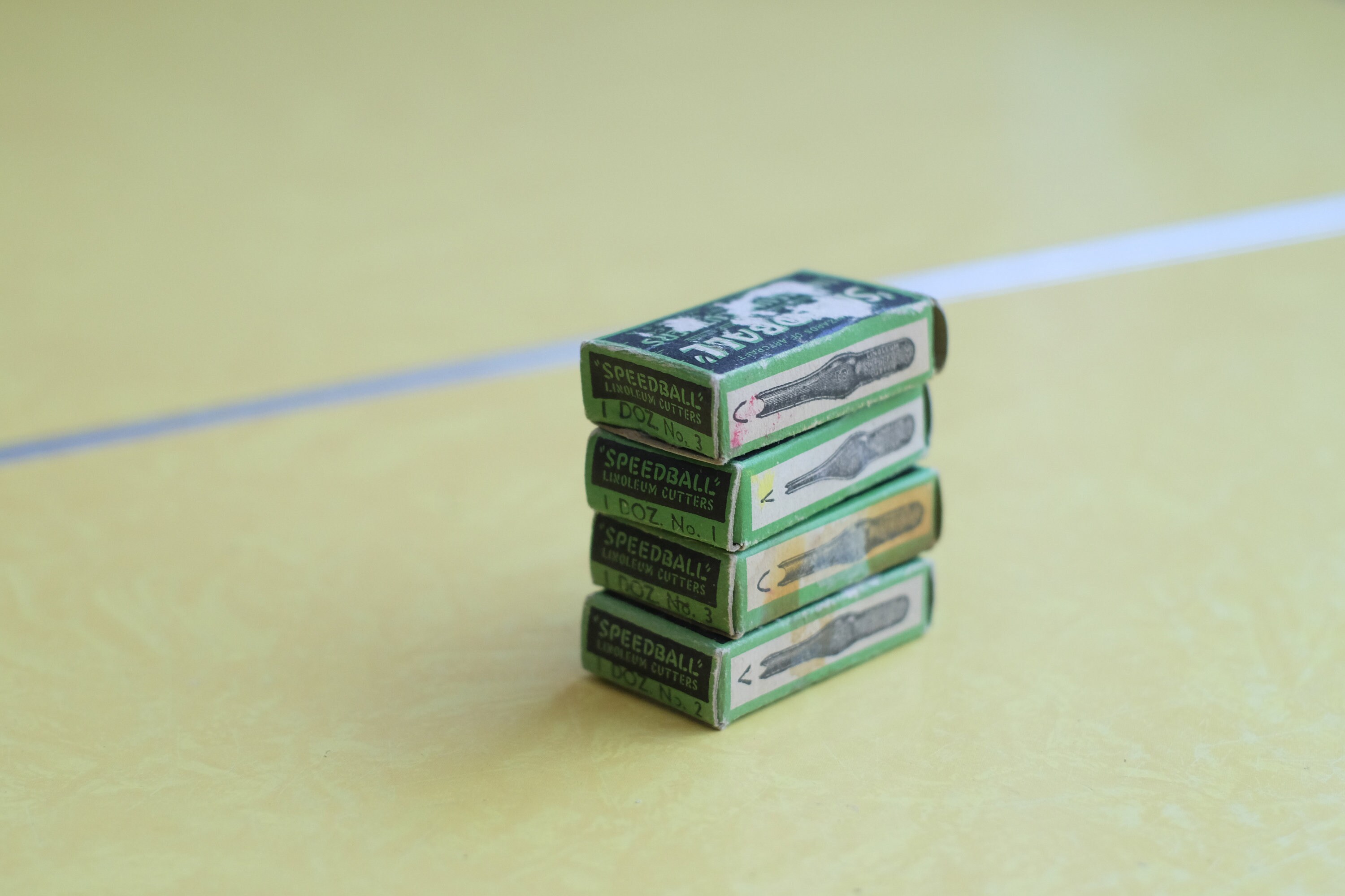 Four Boxes Vintage Speedball Linoleum Cutters Sizes No. 1, 2, and 3 ...