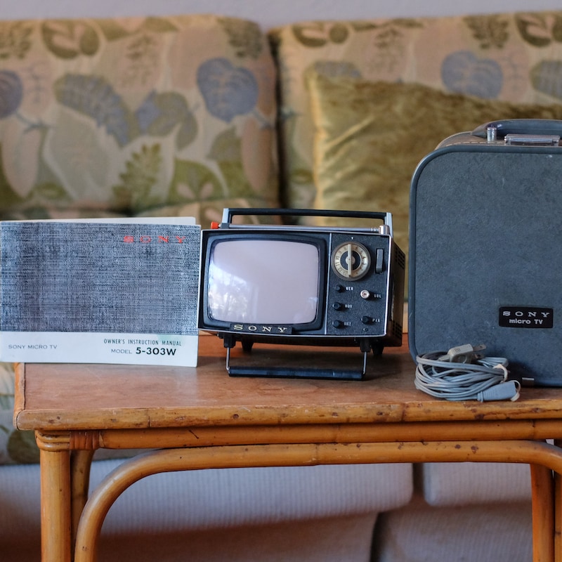 Vintage Portable Tv - Etsy