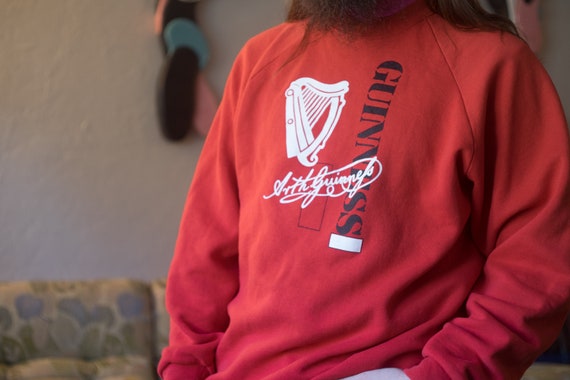 Vintage Official Red 1980s Arthur Guinness Signature … - Gem