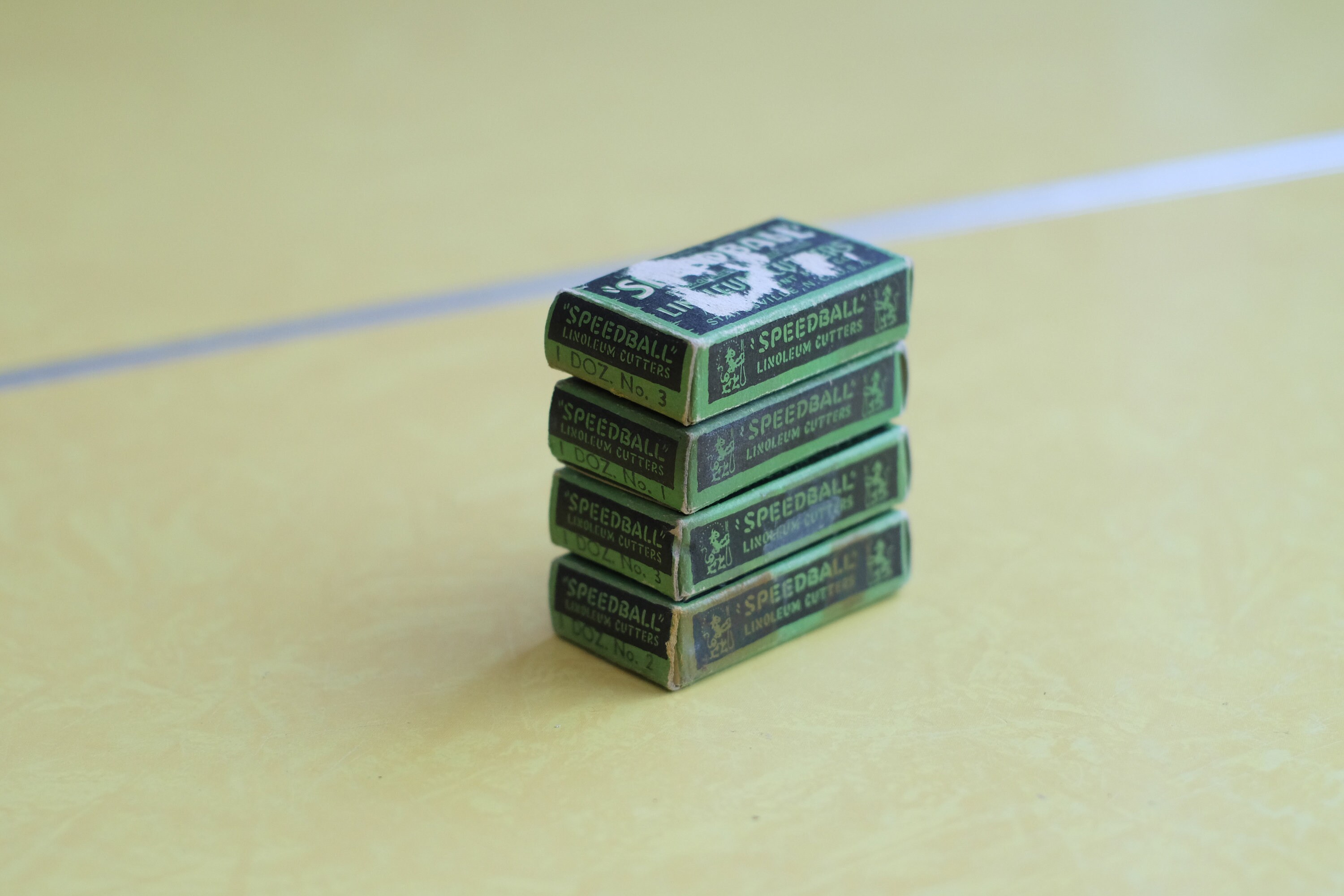 Four Boxes Vintage Speedball Linoleum Cutters Sizes No. 1, 2, and 3 ...