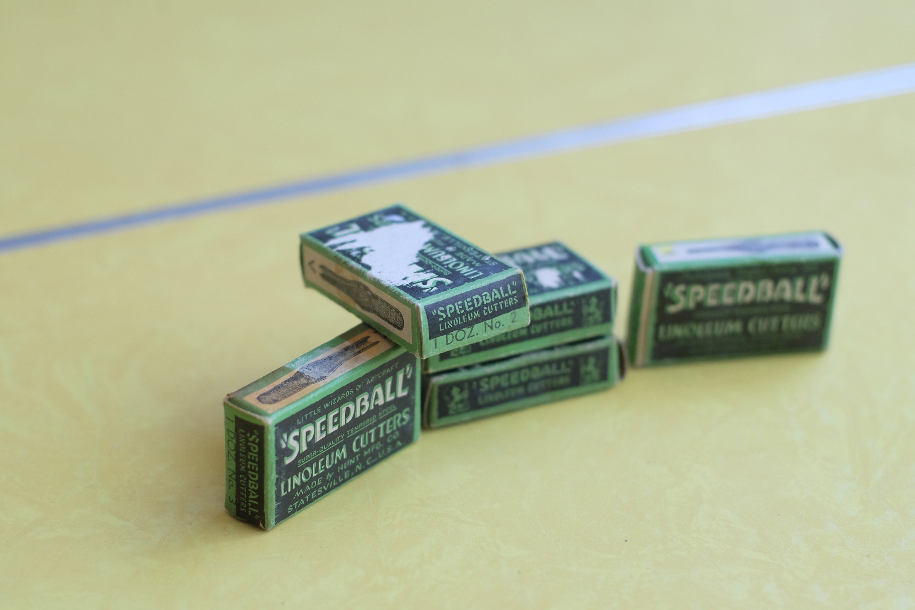 Four Boxes Vintage Speedball Linoleum Cutters Sizes No. 1, 2, and 3 ...