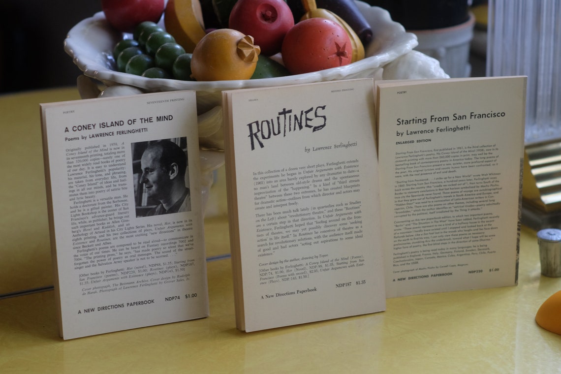 Three 1960s Lawrence Ferlinghetti Books // Starting From Sanfrancisco ...