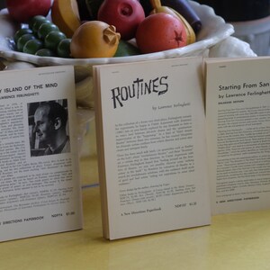 Three 1960s Lawrence Ferlinghetti Books // Starting From Sanfrancisco ...